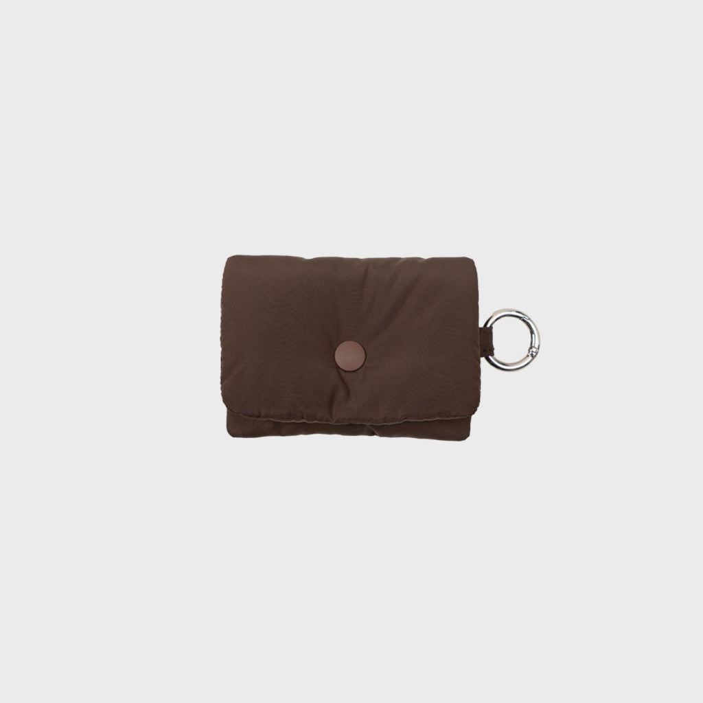 Mini Button Poop Bag Pouch Brown – Our Haru